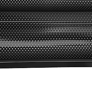 Baguette Pan, French Bread Pan Easy To Release 3 Slots Easy To U Shape Black Uniform Heating Stainless Steel for Kitchen