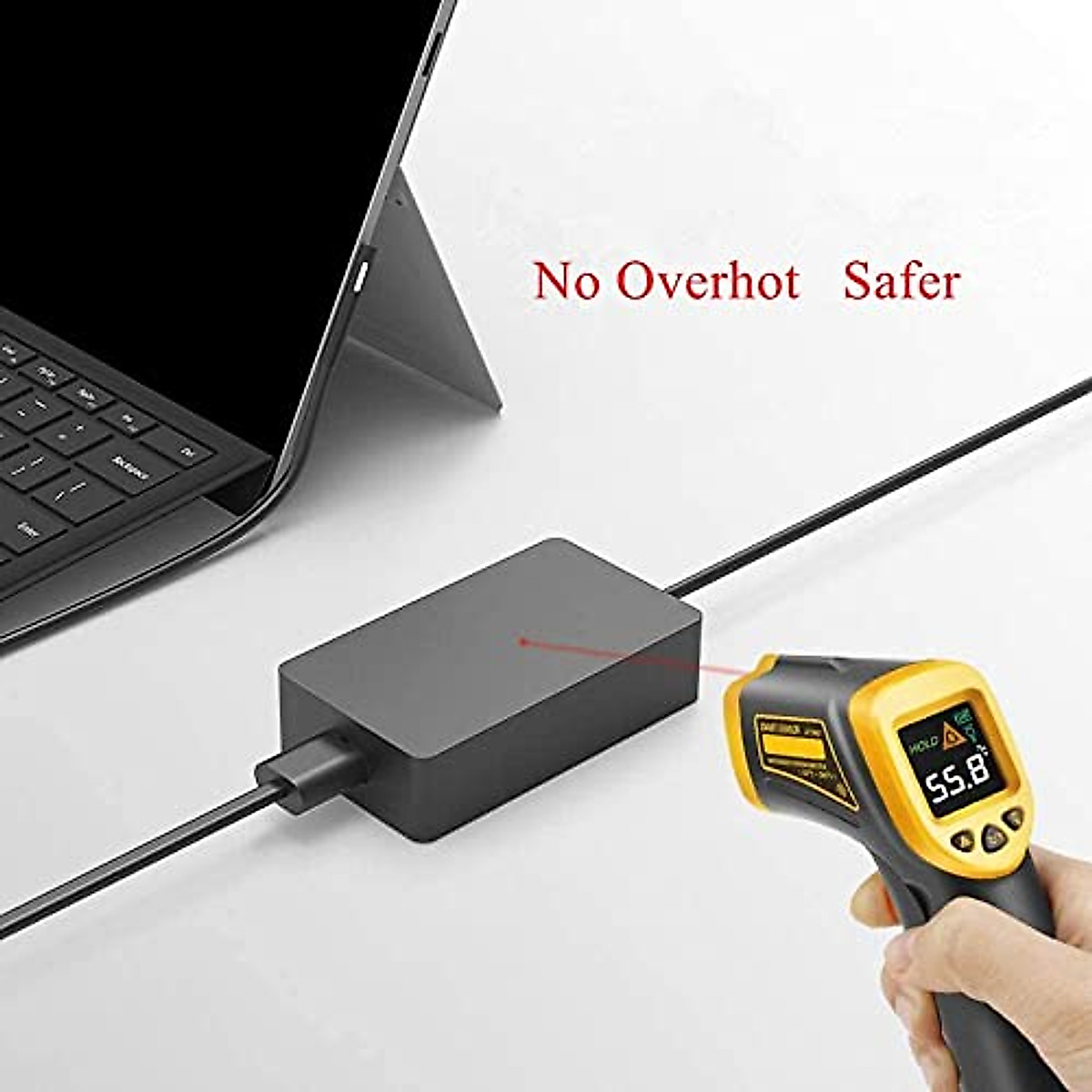 Surface Pro Charger, 44W 15V 2.58A Power Supply for Microsoft Surface Pro 3/4/5/6/Surface Laptop 2/Surface Go & Surface Book (New Surface Pro Charger)