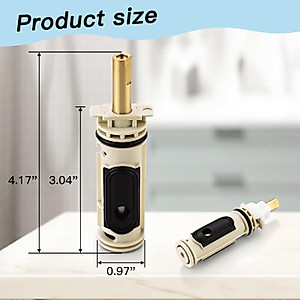 1222 Replacement Cartridge Compatible with Moen 1222 1222b Faucet Cartridge, Tub Shower Cartridge Replacement Part, Durable Brass & Plastic