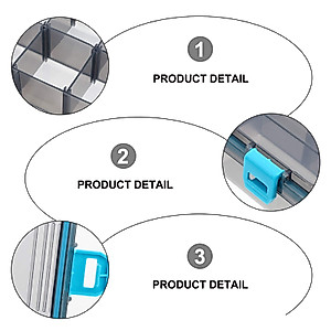 BESPORTBLE Boxes Fishing Accessories Box Fishing Tackle Carrier Fish Tackle Storage Case Fishing Supplies Waterproof Bait Hook Case Fishing Accessories Holder Adjustable Gadget Box