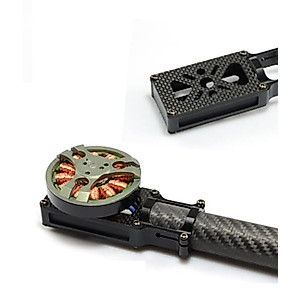 Quadcopter Hexacopter Octcopter Drone Frame Part Repair Accessories for 25mm Carbon Fiber Tube Arm Metal Motor Mount (Black 25mm/pcs)