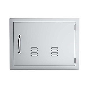 SUNSTONE A-DH1724 17-Inch by 24-Inch Horizontal Access Door with Vents,Stainless Steel