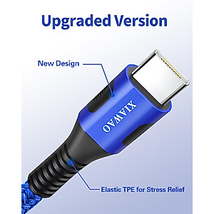 XIAWAO USB to USB C Cable (6-Pack, 10ft 6ft), USB A to Type C Charger Fast Charging Cord, for Samsung Galaxy S23 S22 S21 S20 S10 S9 Note 20 10 A50 A51 A71 Moto G, for iPhone 16 15 Pro/Pro Max/Plus