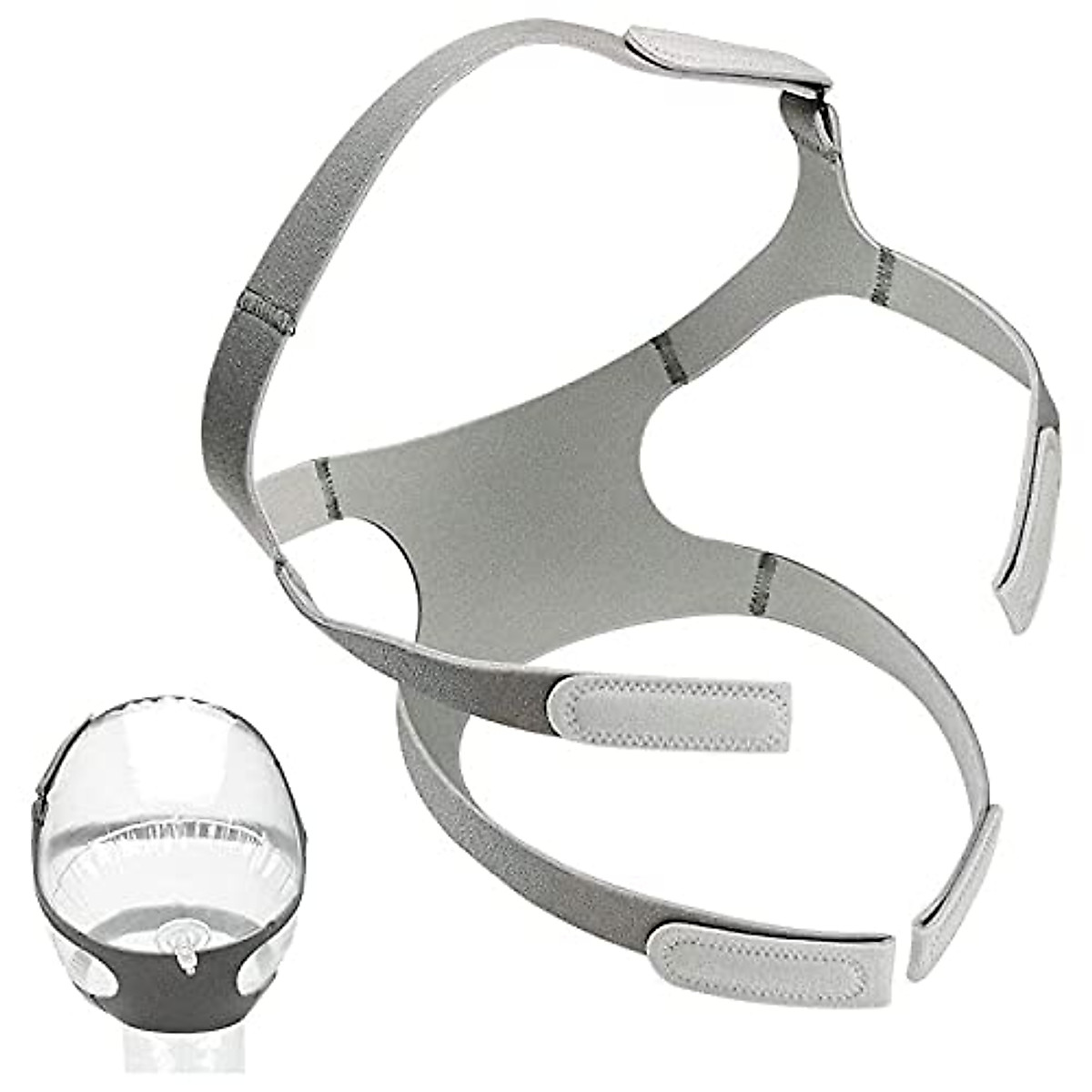 Replacement Headgear for Amara View CPAP M.Ask with Durable Velcro, Philips Respironics Headgear Strap Standard Size by TOMOON