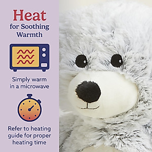 warmies Microwavable & Weighted Stuffed Animals, Feel Better Bear - Heated Stuffed Animal Plushie for Warmth & Comfort - Cute Soft Plush Toys for Adults & Children (Boys, Girls, Babies & Toddlers)