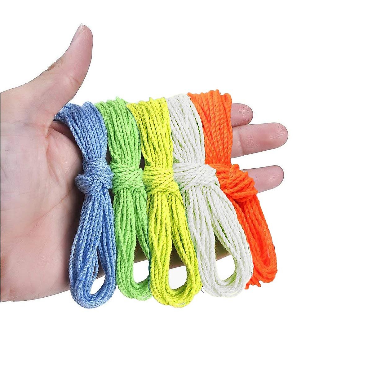 MAGICYOYO 100% Polyester Professional Yoyo Strings for Responsive and Non Responsive Yoyos - Pack of 25,Blue, Green, White,Yellow, Orange