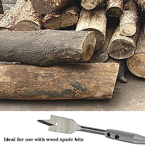 OBPSFY 6 inch & 12 inch Forstner Bit Extension,Wood Spade Bit Extension Bar with 2 Pcs Key,Drilling Depth Tool for Wood Turners Furniture Carpentry and Construction(1/4 inch Collet)