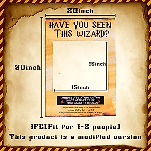 LaVenty Have You Seen This Wizard Photo Booth Prop Wizard Inspired Photo Booth Frame Photo Booth Props for Wizard Theme Party Decorations