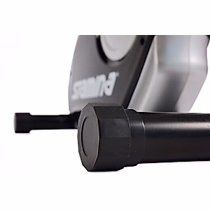 Stamina Magnetic Upright Exercise Bike 1310 - Smart Workout App, No Subscription Required - 8 Levels Smooth, Quiet Magnetic Resistance - Easy-to-Use Fitness Monitor - Integrated Heart Rate Sensors