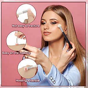 Skyley 10 Pcs Beauty Sponge Makeup Brush Set Sponge Applicator Concealer Brush Soft Head Makeup Brush Double Head Makeup Brush with Eyebrow Brush