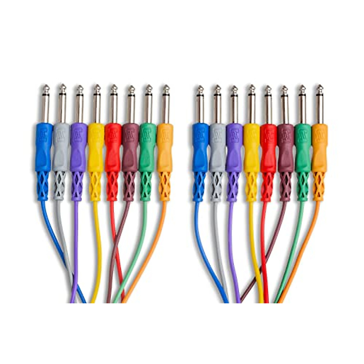 Hosa CPP-830 1/4" TS to Same Unbalanced Patch Cables, 1 Foot