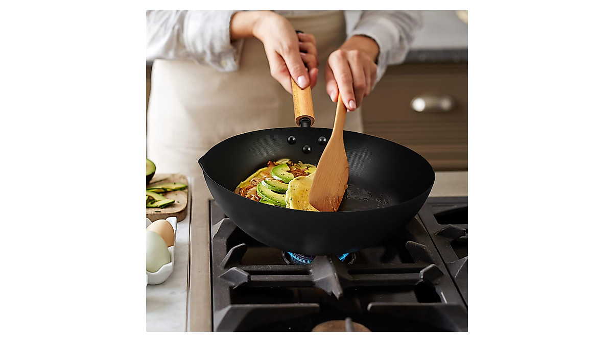 Premium Carbon Steel Wok for Authentic Asian Cooking