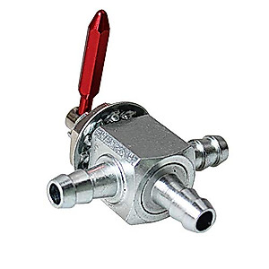 HPENP Fuel Shut Off Valve Two-Way Scag 2-Way 1/4" Barbs Steel Fuel Oil Gas Petcock in Line Valve 482212, E633347, 1-633347 for Zero Turn Lawn Mower ZTR Garden Tractor