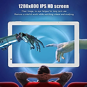 Shanrya 8.0 Inch Tablet, Dual Cameras Octa Core Processor 8 Inch IPS Display 5G Dual Band WiFi Portable Tablet for Home for Travel (US Plug)
