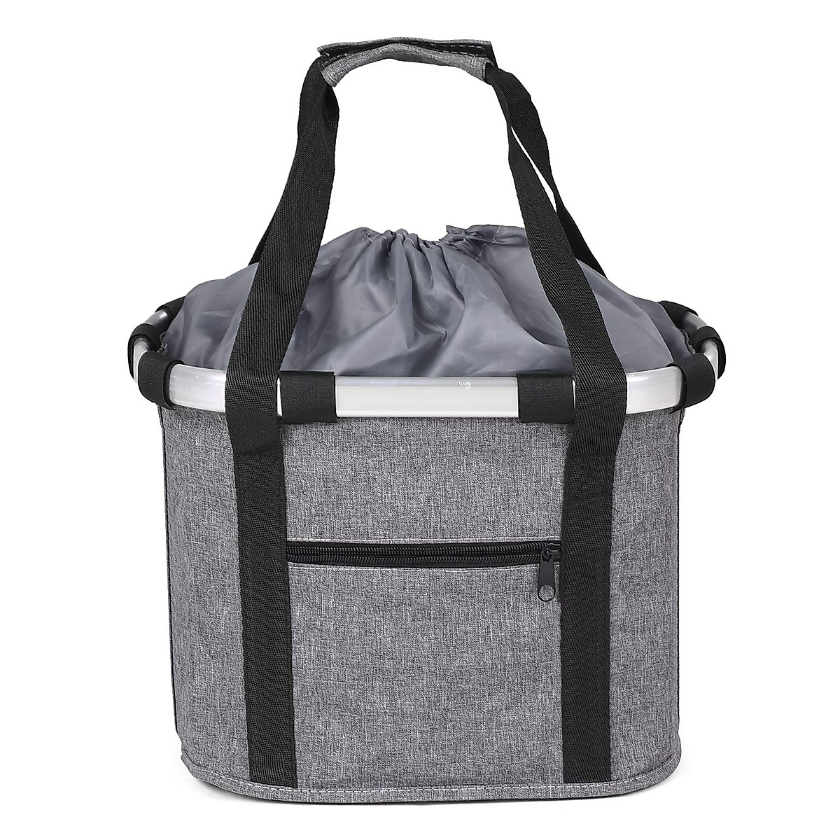 Lixada Bike Basket, Small Pet Cat Dog Carrier Bicycle Handlebar Front Basket Folding Detachable Removable Easy Install Quick Released Picnic Shopping Bag, Max. Bearing: 11lbs