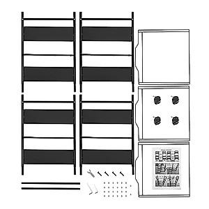 3 Tiers Metal Rolling File Carts with Wheels Hanging Files for Letter Size Movable Pull-Out File Folder Rack Drawer File Cabinet for Home Office