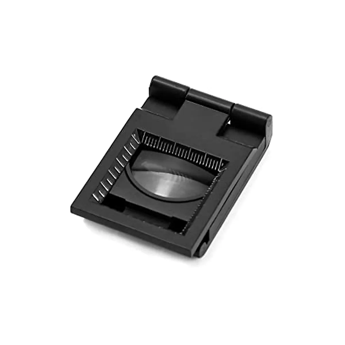 QWORK Three-Folding 10X Magnifier, 2 Pcs Zinc Alloy Magnifying Glass with Scale, for Textile Optical Jewelry Sewing Thread Collection Repair