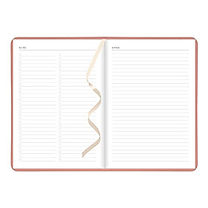 Letts Conscious Weekly/Monthly Planner, 12 Months, January to December, 2024, Sewn Binding, A5 Size, 8.25" x 5.875", Multilingual, Clay (C082397-24)