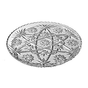 Anchor Hocking Prescut Clear Glass (11" Sandwich Plate)