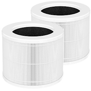 Breabetter 2-Pack T10 True HEPA Replacement Filter Compatible with FULMINARE T10 Purifier, 3-in-1 Filtration Filter