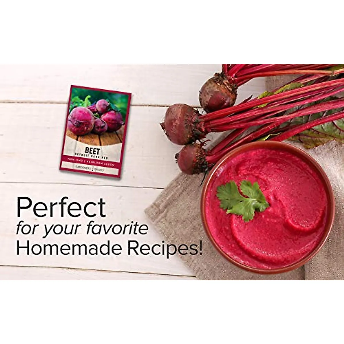 Beet Seeds for Planting Detroit Dark Red 100 Heirloom Non-GMO Beets Plant Seeds for Home Garden Vegetables Makes a Great Gift for Gardeners by Gardeners Basics