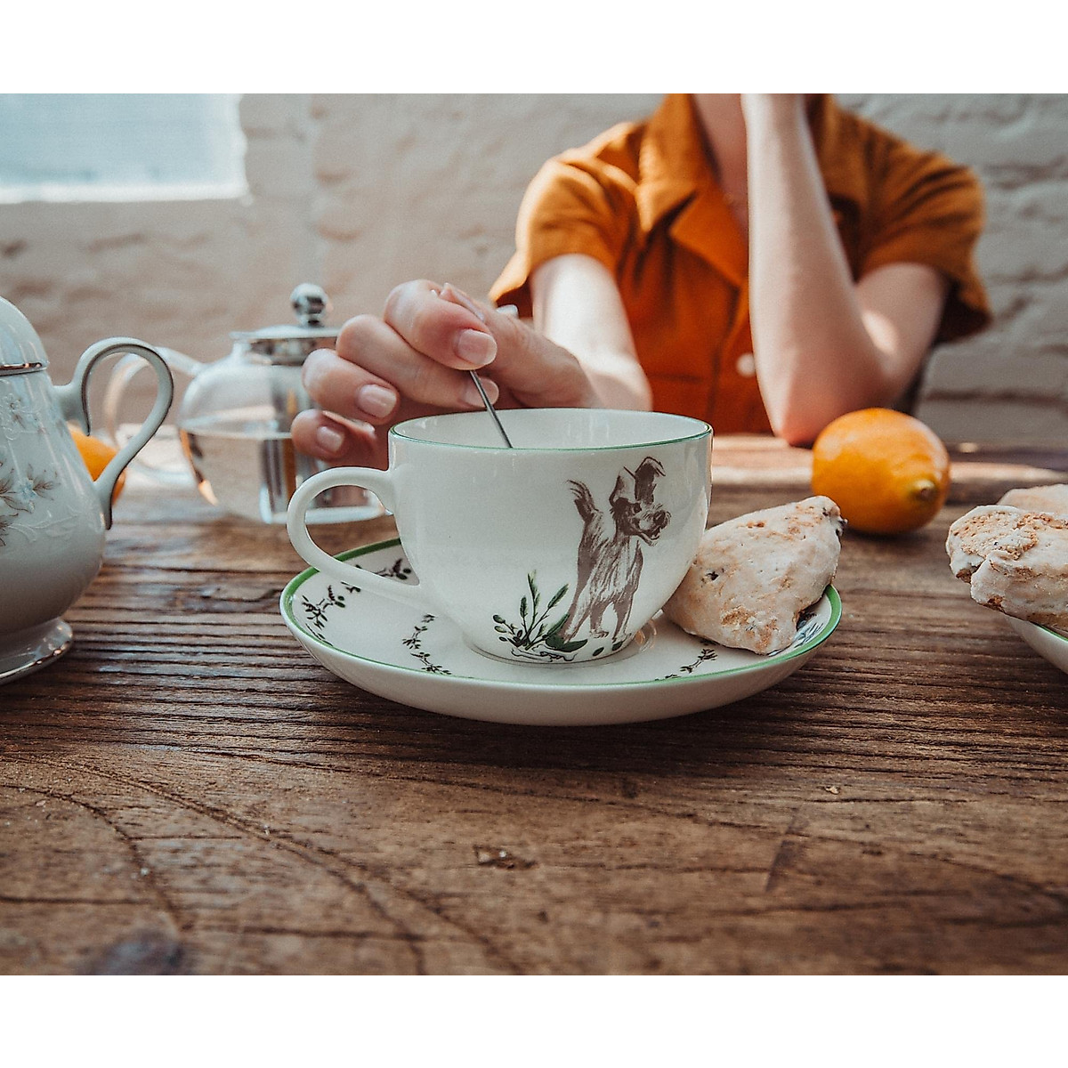 Disney Lady and the Tramp Bone China Teacup and Saucer | Set of 2
