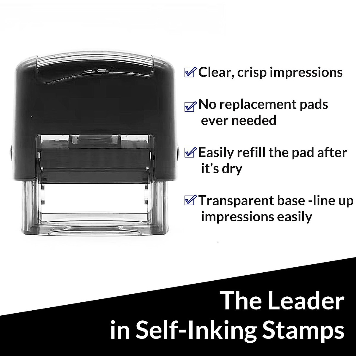 Teryiaco Large Return Address Stamps - up to 3 lines - customizable self-inking rubber stamps - many font choices for online customizati (Small 9/16" x 1-1/2")