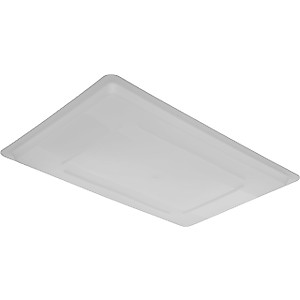 Carlisle FoodService Products Storplus Food Storage Container Lid with Stackable Design for Catering, Buffets, Restaurants, Polyethylene (Pe), 26 x 18 Inches, White, (Pack of 6)