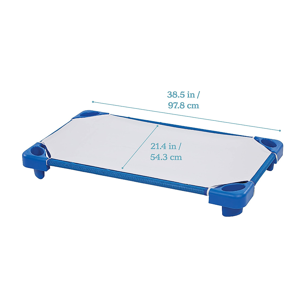 ECR4Kids Cot Sheet, Toddler Size, Rest Time Accessories, White, 12-Pack