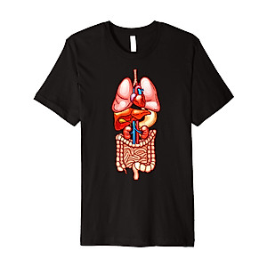 Internal Human Organs Viscera Halloween Party Costume Tee Premium T-Shirt