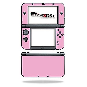 MightySkins Skin Compatible with New Nintendo 3DS XL (2015) Cover wrap Sticker Skins Solid Pink