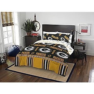 Northwest NFL Green Bay Packers Bed in a Bag Set, Twin, Rotary