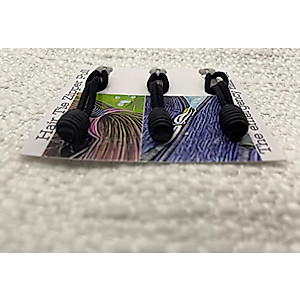 Hair Tie Zipper Pull (black)