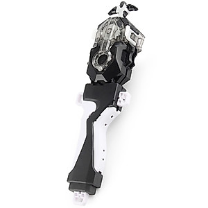 Bey Battling Tops Burst Launcher and Grip, Custom Bay Blade Launcher LR Left Right Spin DB Layer System Compatible with All Bey Burst Series (White)