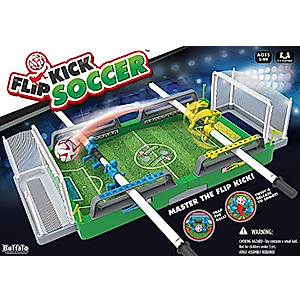Buffalo Games - Flip Kick Soccer - Fast Paced Dexterity Game - Spinning Soccer Head to Head - Great for Family Game Night - Ages 5 and Up