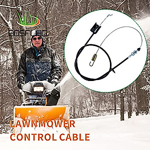 BOSFLAG 946-04007 Auger Engagement Cable Replaces MTD 946-04007 Auger Cable, Troy-Bilt 946 04007 Cable, MTD 94604007, MTD 746-04007 Clutch Cable, MTD 746 04007 Auger Control Cable, MTD 74604007