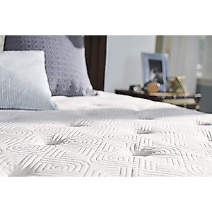 Sealy Essentials Spring Winter Green Euro Pillowtop Bed Mattress Conventional, Twin XL, White