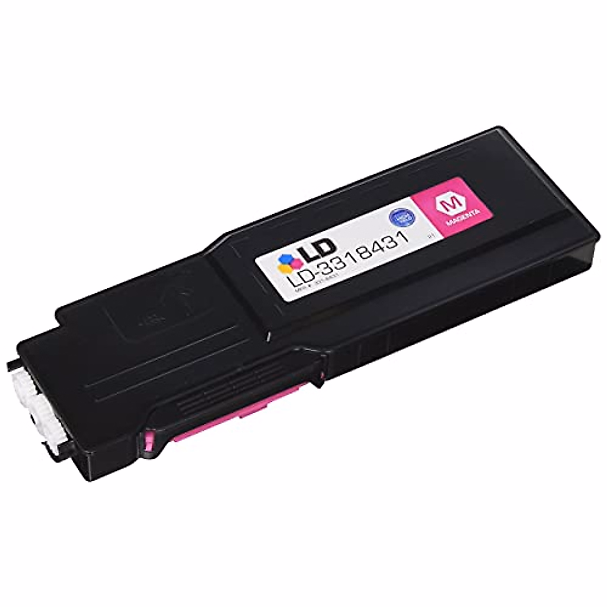 LD Compatible Toner to Replace Dell 331-8431 (XKGFP) Extra High Yield Magenta Toner Cartridge for Dell C3760 and C3765 Laser Printers