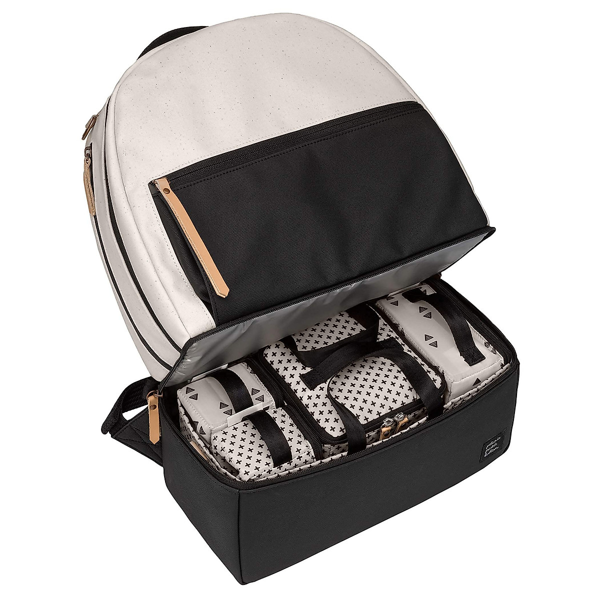 Petunia Pickle Bottom - Axis Backpack (Birch/Black) + Caddy (Positive) Bundle