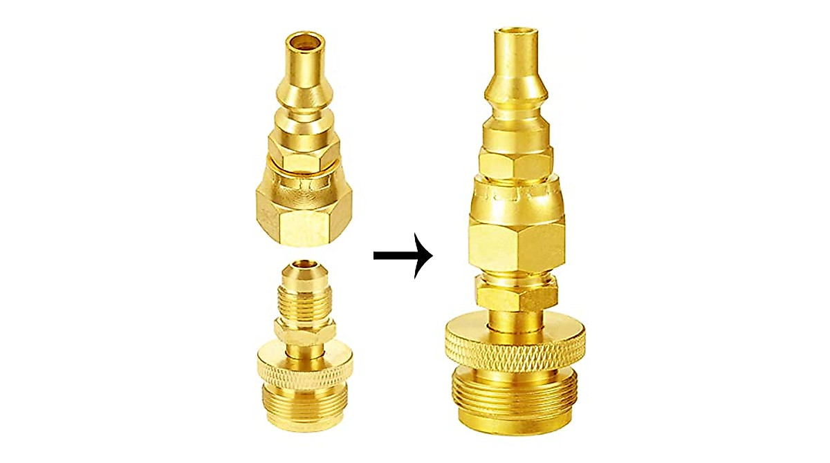 Joywayus 1LB Propane Adapter for Large Tanks | Outdoor Cooking & Camping