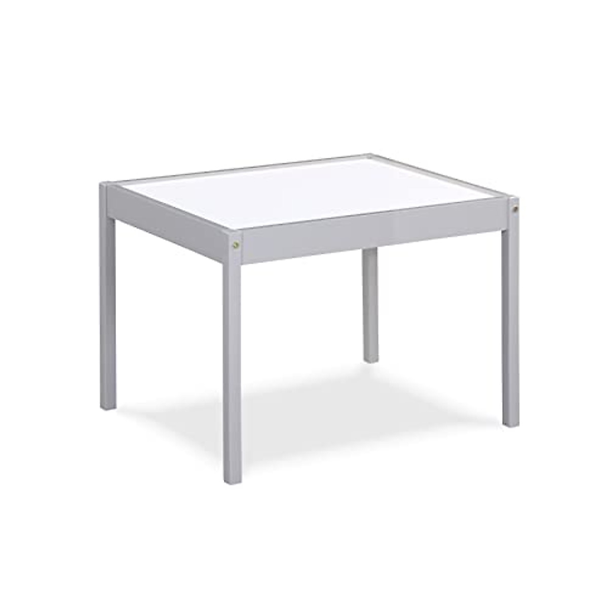 Olive & Opie Gibson 3-Piece Dry Erase Kids Table & Chair Set, Gray