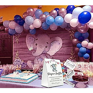 Diaper Raffle Sign,Diaper Raffle Baby Shower Game Kit (1 Standing Sign + 50 Guessing Cards),Baby Showers Decorations,Card for Baby Shower Game to Bring a Pack of Diapers-N10