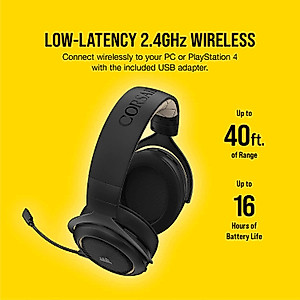 Corsair HS70 PRO Wireless Gaming Headset — Cream (Renewed)