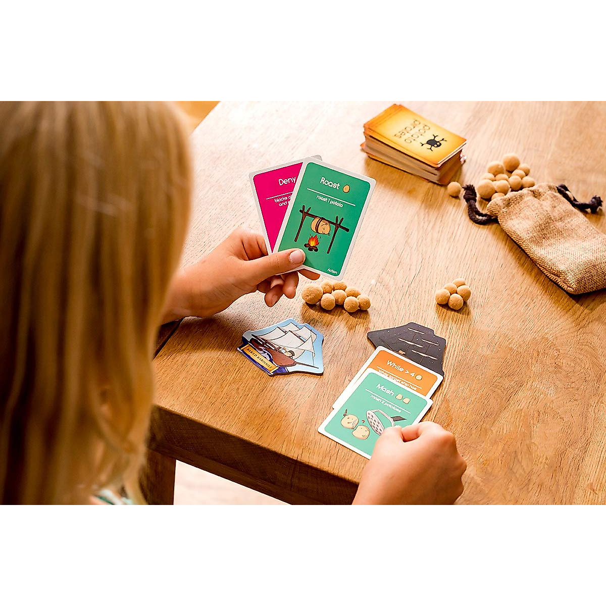 Think Fun Potato Pirates Coding Card Game and STEM Toy for Boys and Girls Age 7 and Up - A Fun Card Game of Potato War