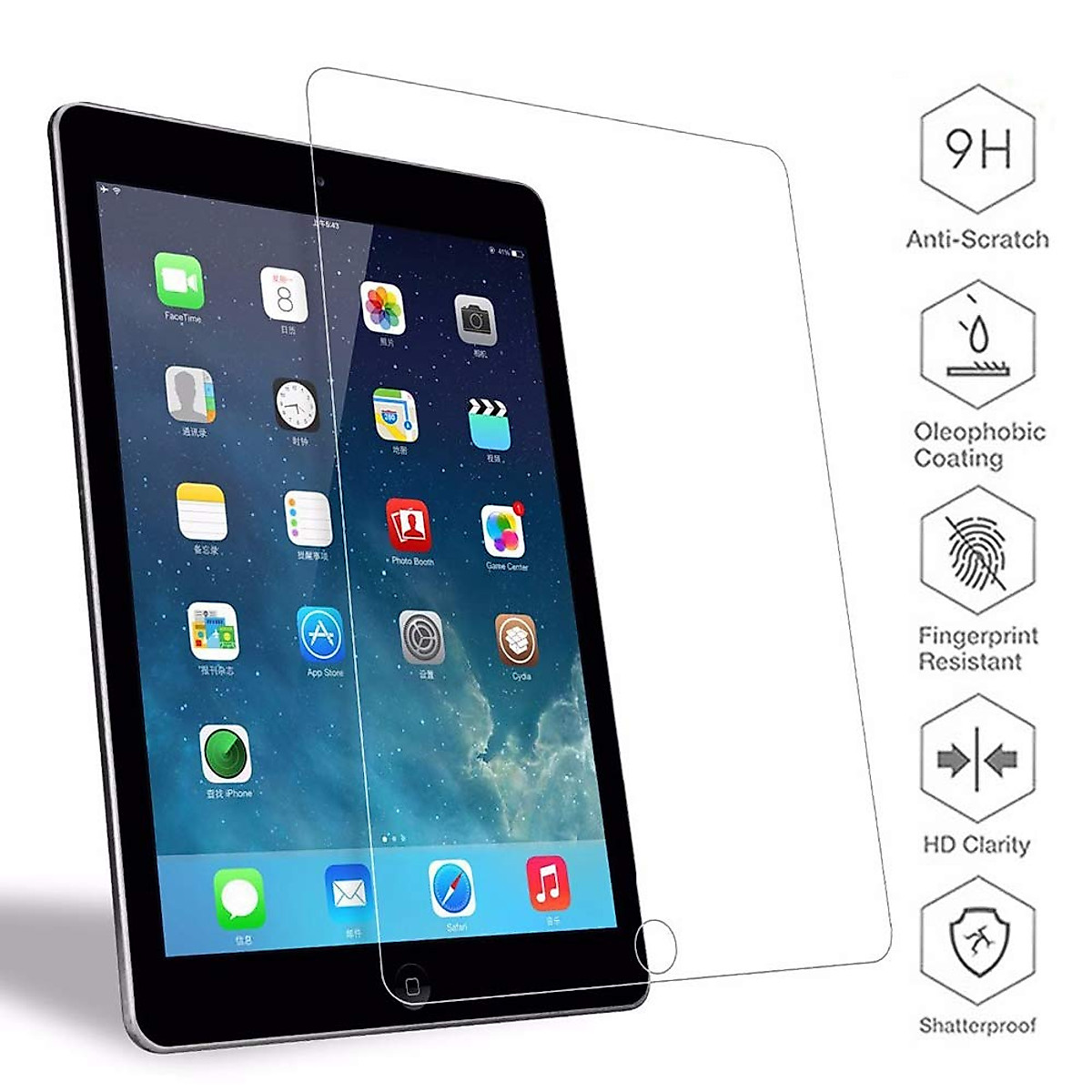 KIQ 3 Pack Tempered Glass for iPad 10.2 Screen Protector iPad 9th Generation Screen Protector Compatible 9th 8th 7th Generation (10.2 Inch ipad Screen Protector 9/8/7 gen 2021 2020 2019)