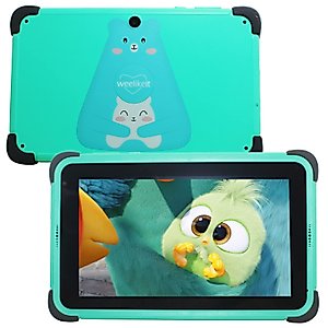 weelikeit Tablet for Kids 8", Android 11 Kids Tablet with AX WiFi6,Parental Control, Kids APP Installed, 4500 mAh, HD Display,2+32GB,Bluetooth, Google Play, Toddler Tablet with Stylus(Green)