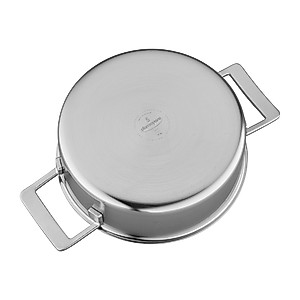 Demeyere Industry 5-Ply 4-qt Stainless Steel Deep Saute Pan, Silver