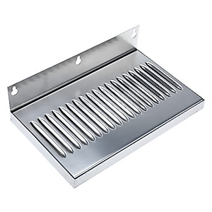 Beer Surface Mount Drip Tray - No Drain (10" x 6" x 3/4")