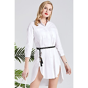 Exotic Women Black Waist Belt/ Rope/Chain Skinny Belt with Tassel and Beads for Ladies Skirt Dress in 8 Colors