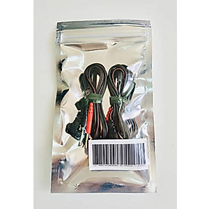 EASLIEF Premium 45" Lead Wire Replacement - 2PCS, for TENS/EMS/IF Electrode and Units /∅2mm pin & ∅2.35mm Cable connectors